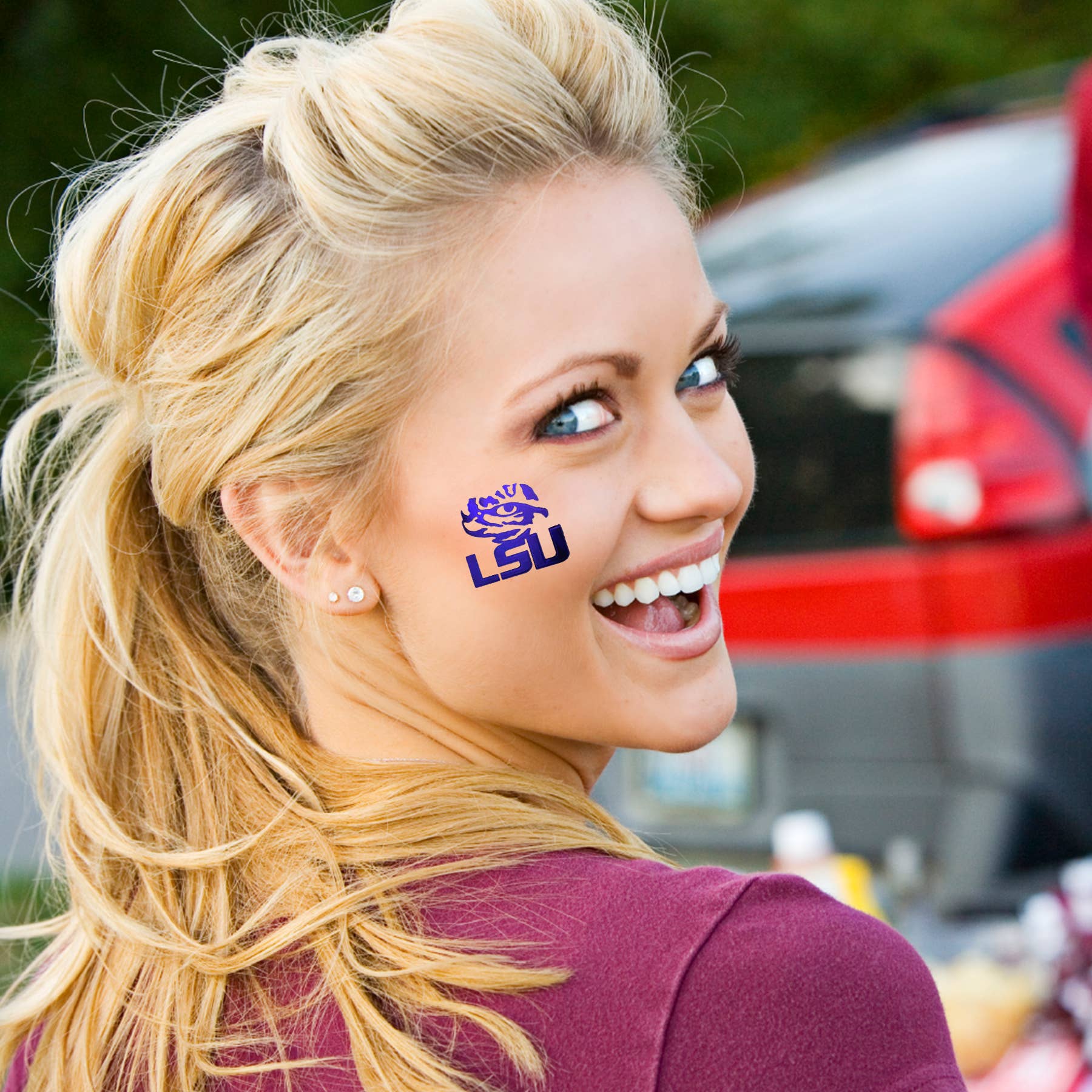 LSU Game Faces® Temporary Tattoos – Tiger Wear & Dancer's Lair